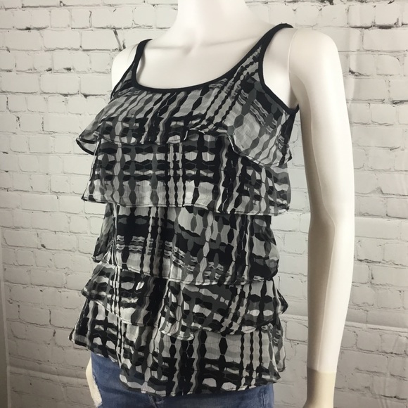 New York & Company | Tops | New York Co Tiered Ruffle Tank | Poshmark